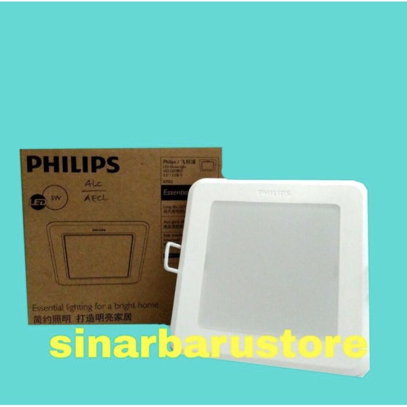Jual Lampu Downlight LED 5W Philips Kotak | Shopee Indonesia