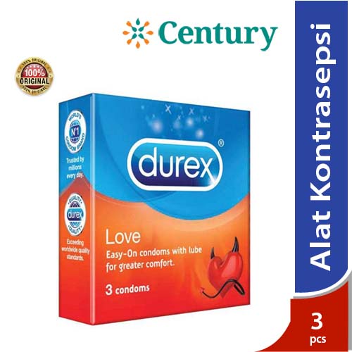 Jual Kondom Durex Love Easy On Condoms With Lube 3s / Alat Kontrasepsi / KB | Shopee Indonesia