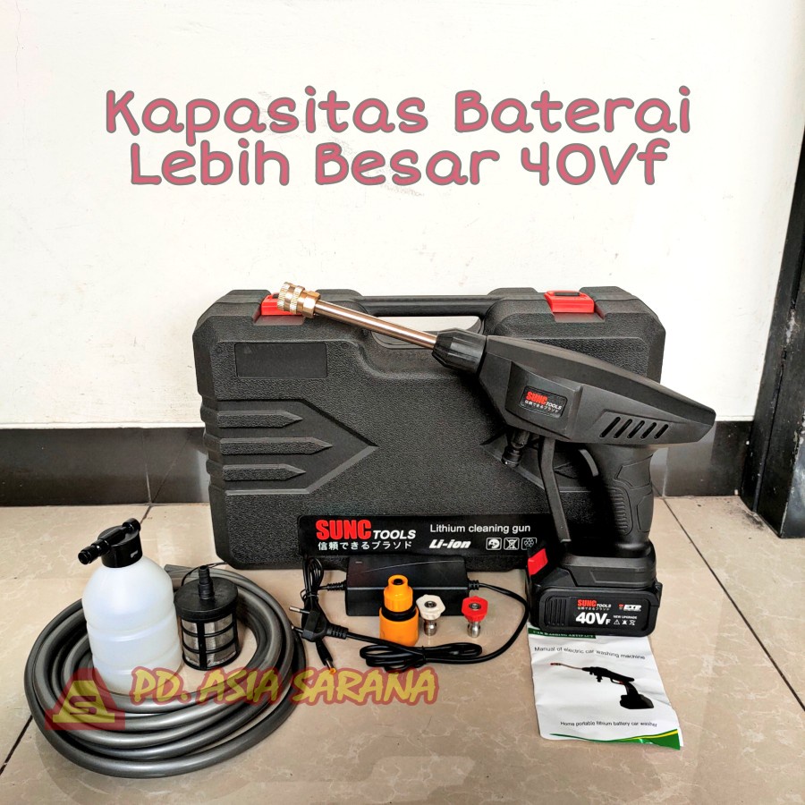 Jual Cordless Jet Cleaner 21v JLD / Mesin Steam Mobil AC Motor Baterai ...