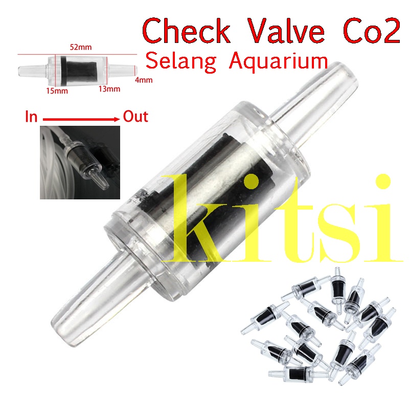 Jual Check Valve Co2 Akuarium Aquascape / Penahan Udara Balik co2 ...