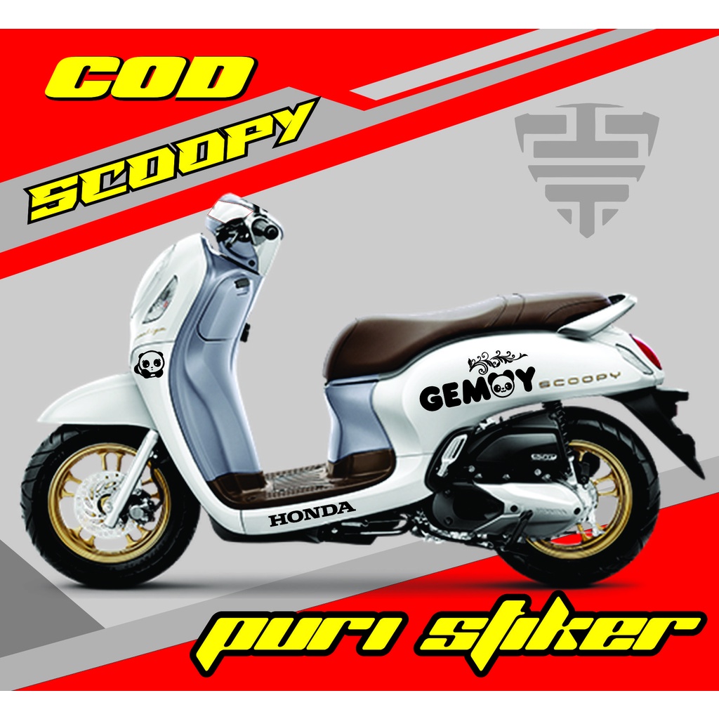 Jual Stiker Scoopy GEMOY Cutting Cticker Scoopy Cutting Striping Scoopy ...
