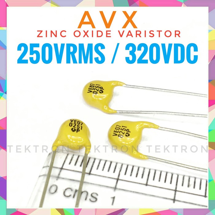 Jual AVX Zinc Oxide Varistor VE070251 250Vrms 320VDC | Shopee Indonesia