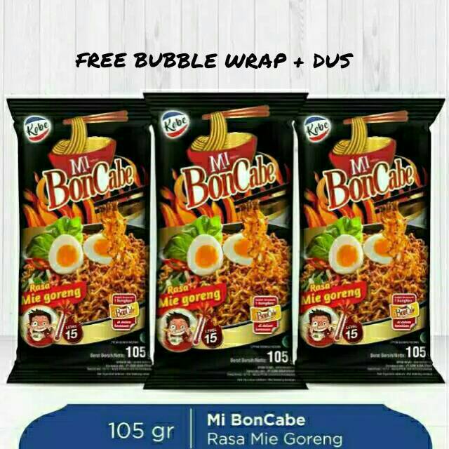 Jual Kobe Mi Bon Cabe Level 15 Rasa Mie Goreng 105gr | Shopee Indonesia
