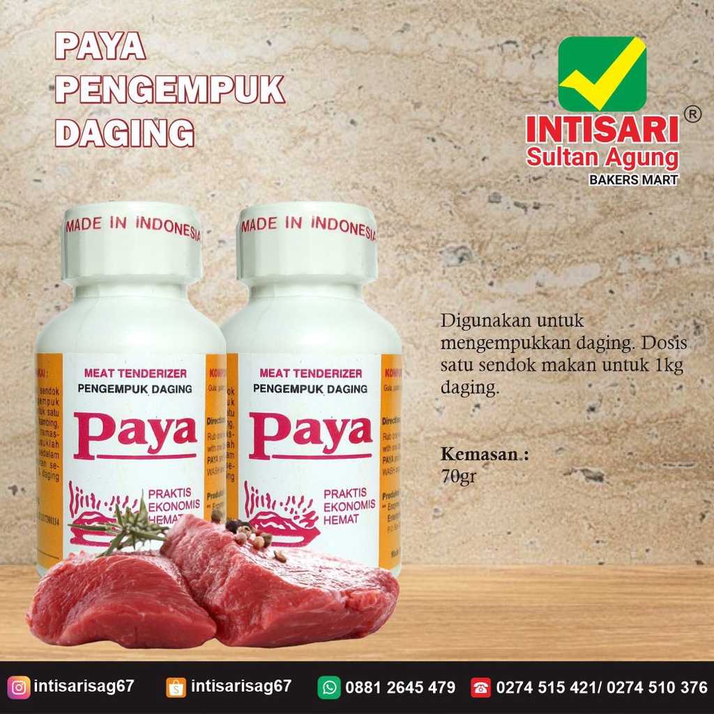 Jual PAYA PENGEMPUK DAGING 100 GR* | Shopee Indonesia