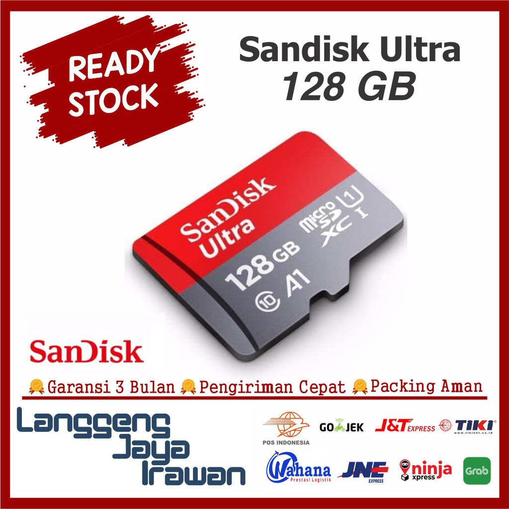 Jual Micro SD Card 128Gb 128 GB Sandisk Ultra CCTV Ip Camera Hp MMC ...