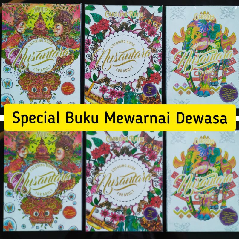 Jual Buku Mewarnai Gambar Dewasa Spesial Coloring Book Nusantara for ...