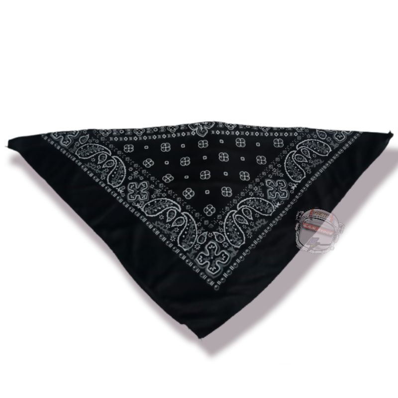 Jual Slayer Motif Hitam Bandana Jambore Multifungsi Material Rayon ...