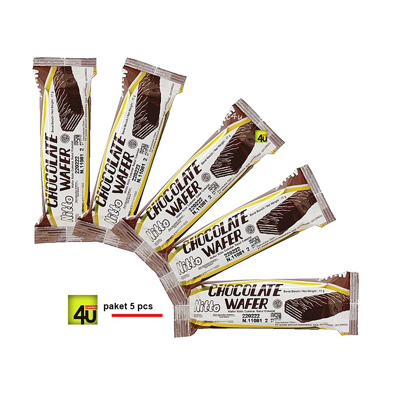 Jual Nissin NITTO Chocolate Wafer - Paket 5 bks | Shopee Indonesia