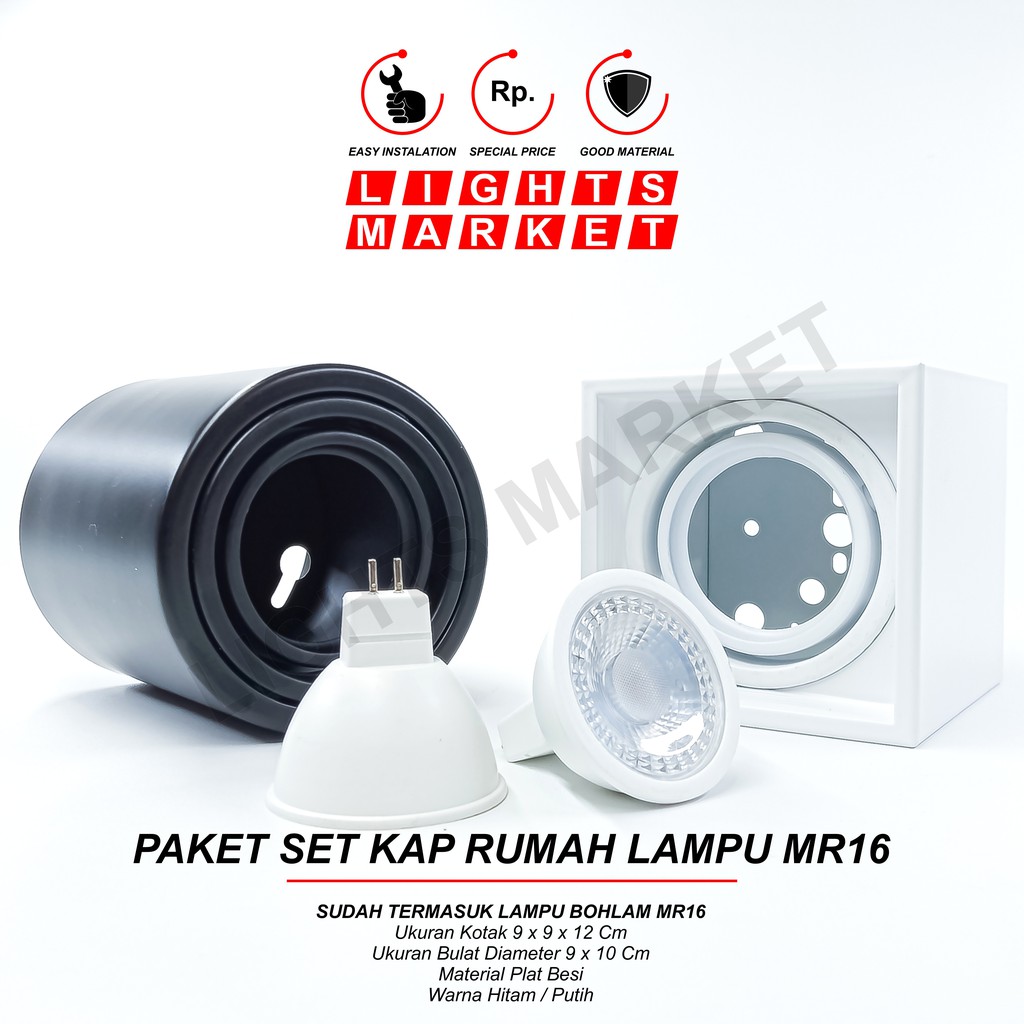 Jual Lampu Downlight Outbow LED Plafon 3W 5W 7W Fitting MR16 3/5/7 Watt Sorot Spotlight LED ...