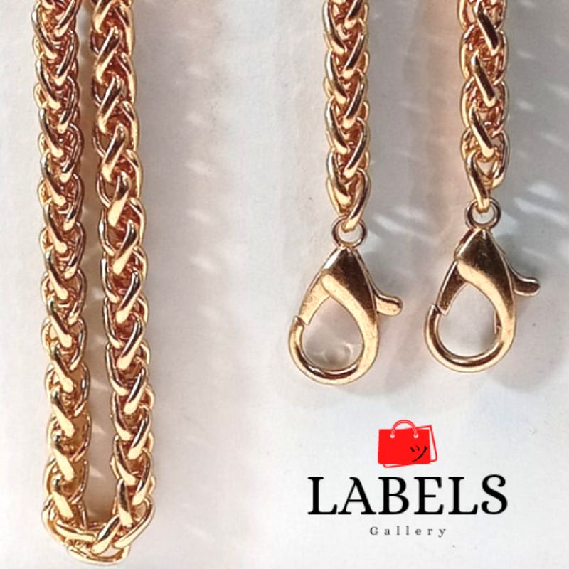 Jual RANTAI TALI TAS Wanita Premium Besi Sling Bag Model Kepang LABELS ...