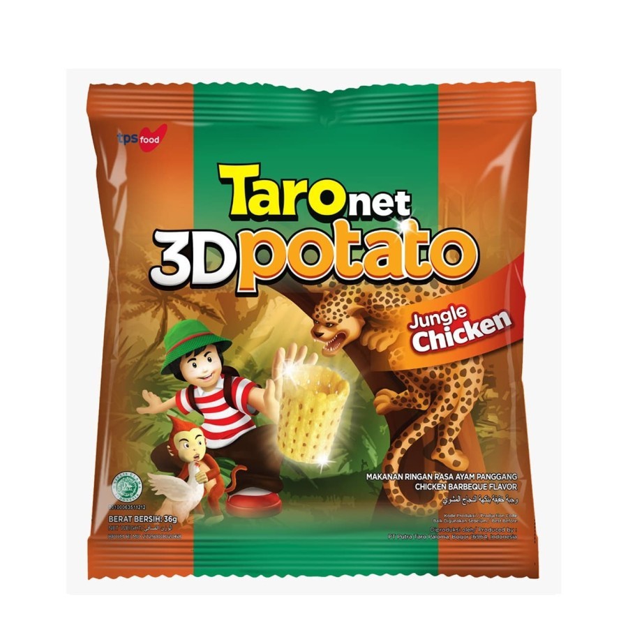 Jual Taro Net 3D Potato Jungle Chicken / Snack / Makanan Ringan Rasa ...