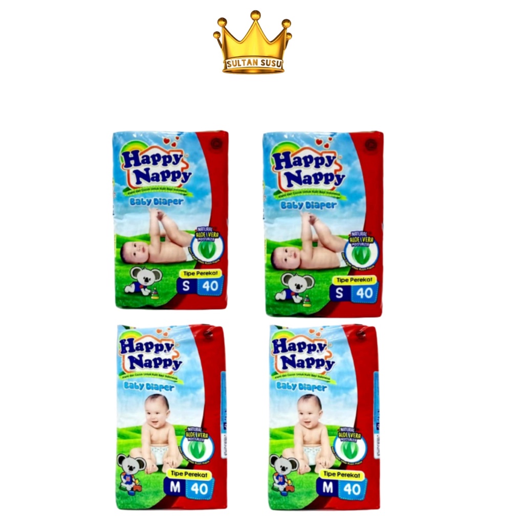 Jual Happy Nappy Diapers Tipe Perekat / S40 / M40(Kemasan Koala ...