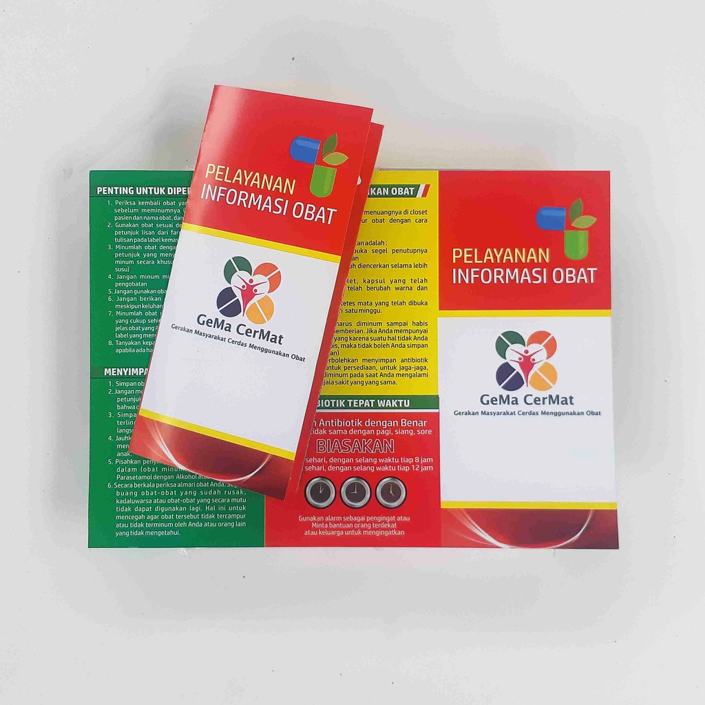 Jual Leaflet / Brosur Pelayanan Informasi Obat, Brosur Farmasi, Leaflet ...