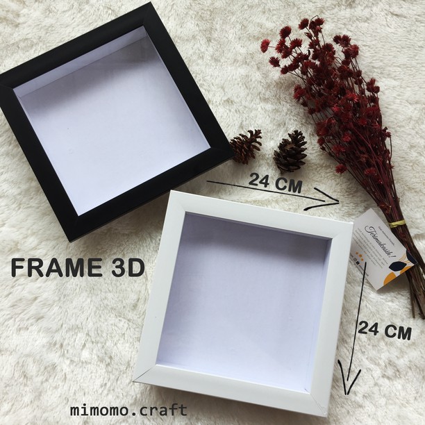 Jual Bingkai 3D (20x20cm) Scrapbook | Frame Foto | Shopee Indonesia