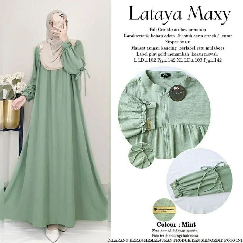 Jual LATAYA MAXY DRESS / IR FASHION / TERMURAH / POPULER / MODEL UNIQUE ...