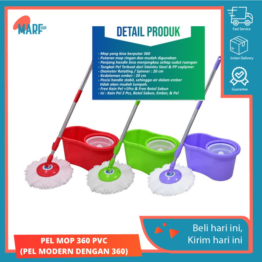 Jual KAIN PEL 360 MOP PEL LANTAI MODERN ALAT KEBERSIHAN RUMAH TANGGA ...
