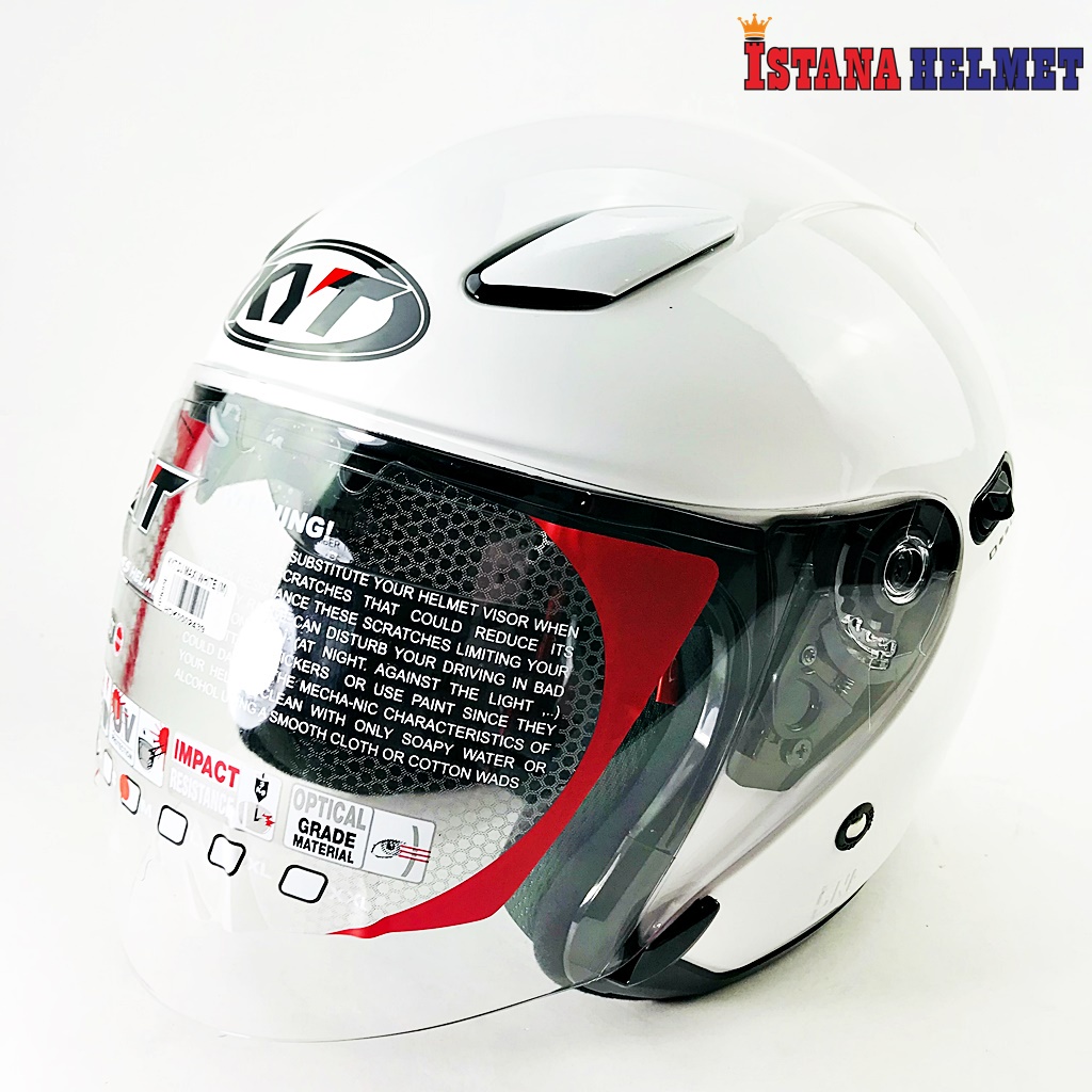 Jual HELM KYT DJ MAXI R WHITE DOUBLE VISOR | Shopee Indonesia