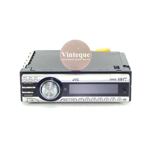 Jual Tape Mobil JVC DVD CD Receiver KD-DV6205 Single Din Japan | Shopee ...