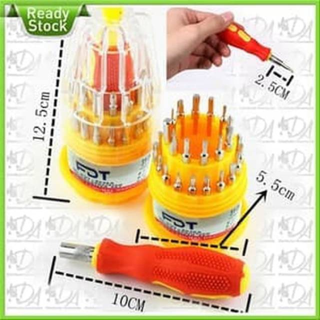 Jual Obeng set HP multi 31 in 1 Screwdriver handphone elektronik Laptop ...
