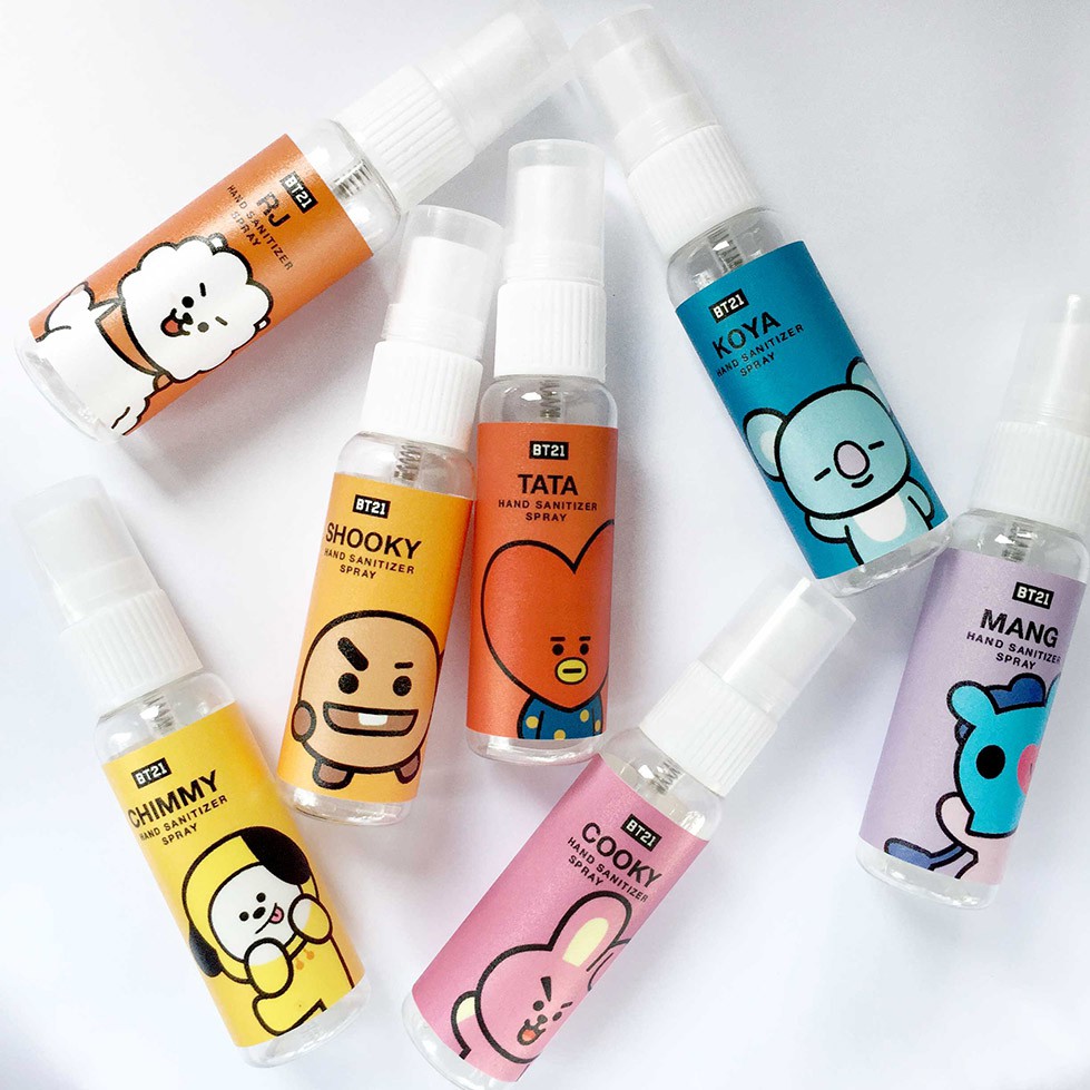 Jual BT21 BTS Hand Sanitizer Spray 30ml | Shopee Indonesia