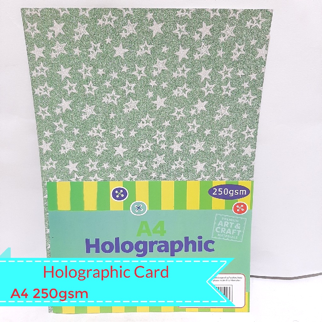 Jual Kertas Holographic Card Glitter Paper A4 250gsm | Shopee Indonesia