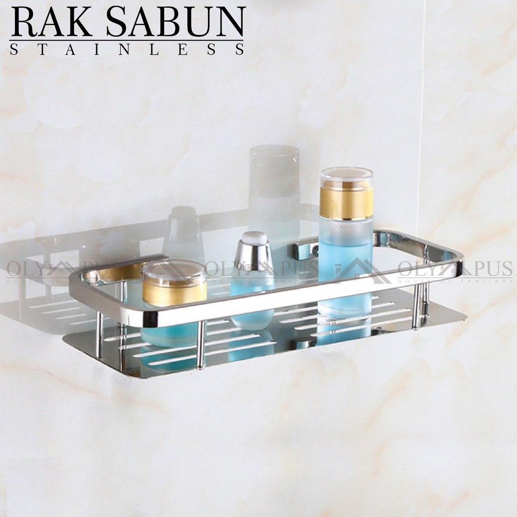 Jual SUS 304 Rak Sabun Kotak Tempat Shampo Multifungsi Stainless Steel ...