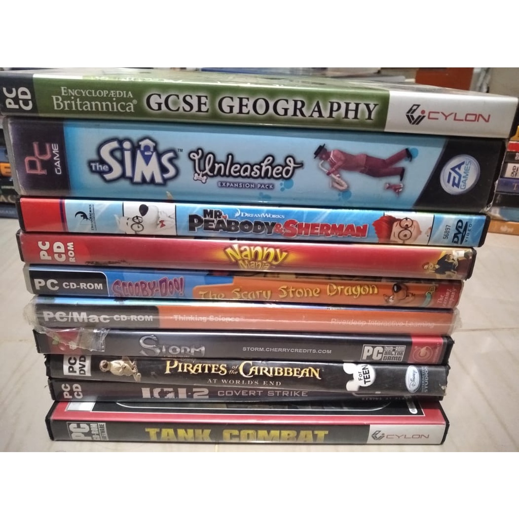 Jual Original-PC CD Room Games-The SIMS-Scooby Doo-Storm-The Pirate ...