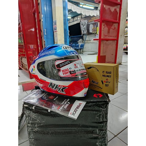 Jual Nhk Gp R Tech Street Mandalika Helm | Shopee Indonesia