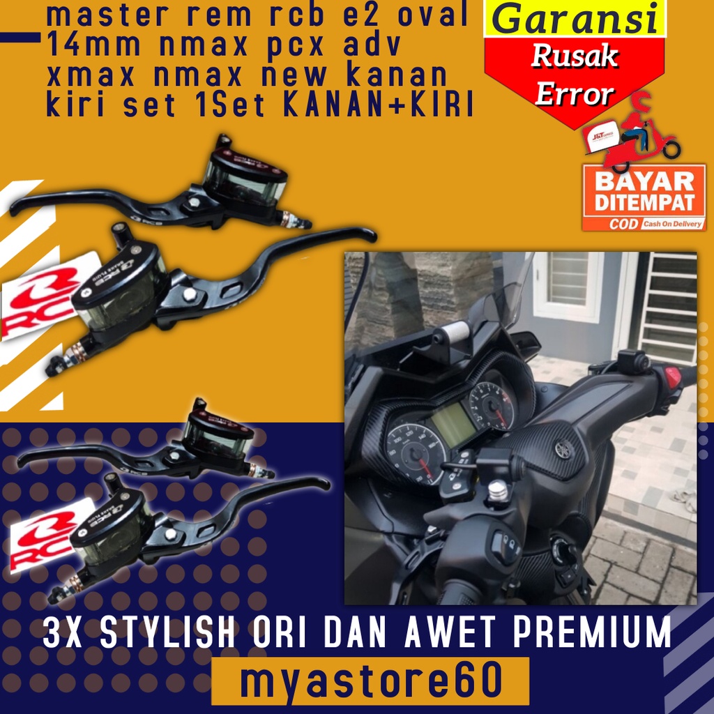 Jual Master Rem RCB E2 Oval 14mm Nmax Pcx Adv Xmax Yamaha Nmax New 2021 ...