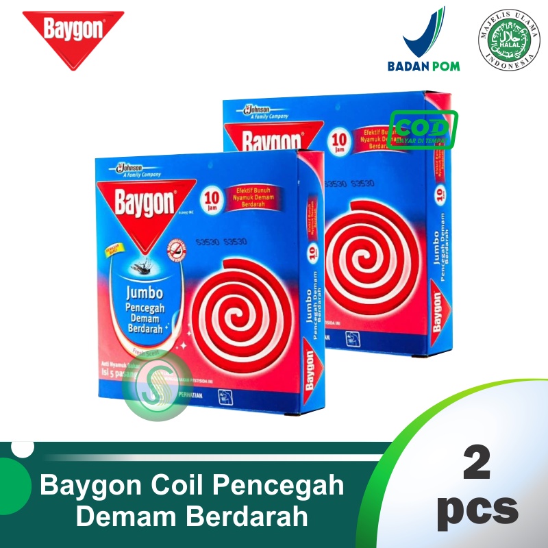 Jual Baygon Coil Jumbo Max Obat Nyamuk Bakar 2 pcs | Shopee Indonesia