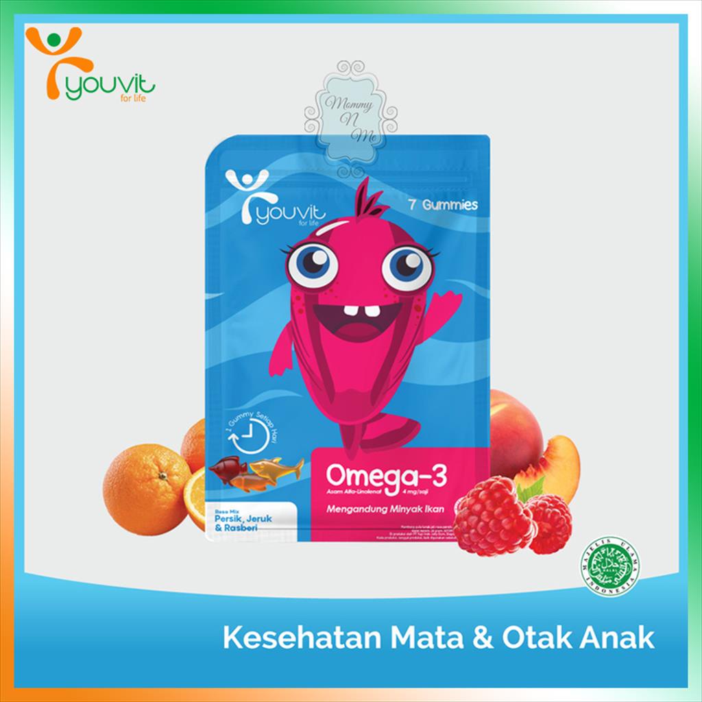 Jual MOMMYNME YOUVIT MULTIVITAMIN OMEGA 3 ANAK DEWASA 28gr 7 GUMMIES ...