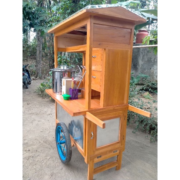 Jual gerobak kayu mahoni | Shopee Indonesia