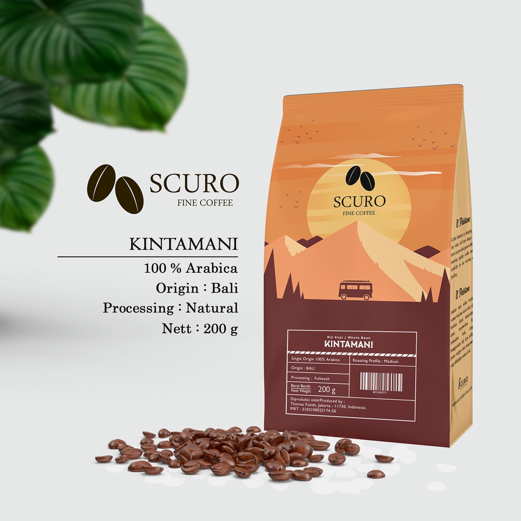 Jual Scuro Coffee - Bali Kintamani Roasted Bean 200gr | Shopee Indonesia