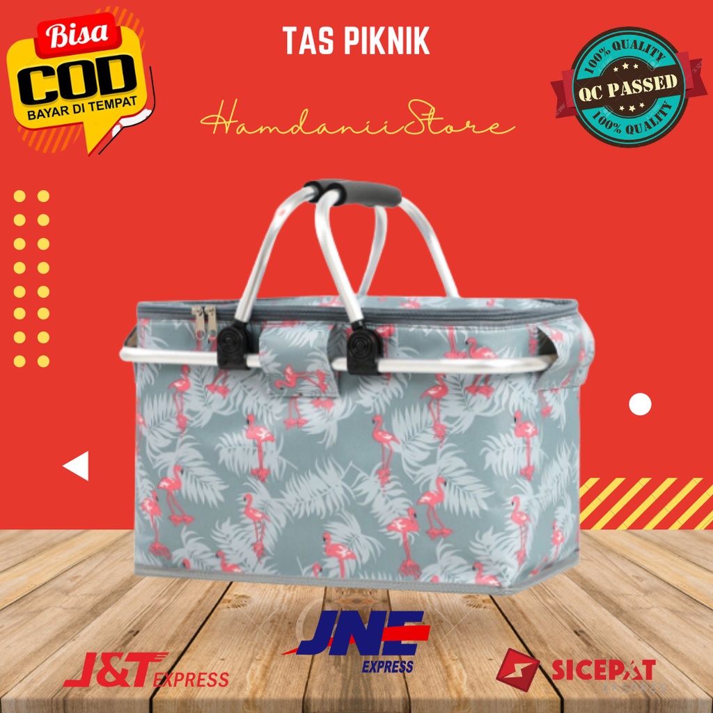 Jual Tas piknik Keranjang Piknik Tas Makanan cooler bag 22liter Tas ...