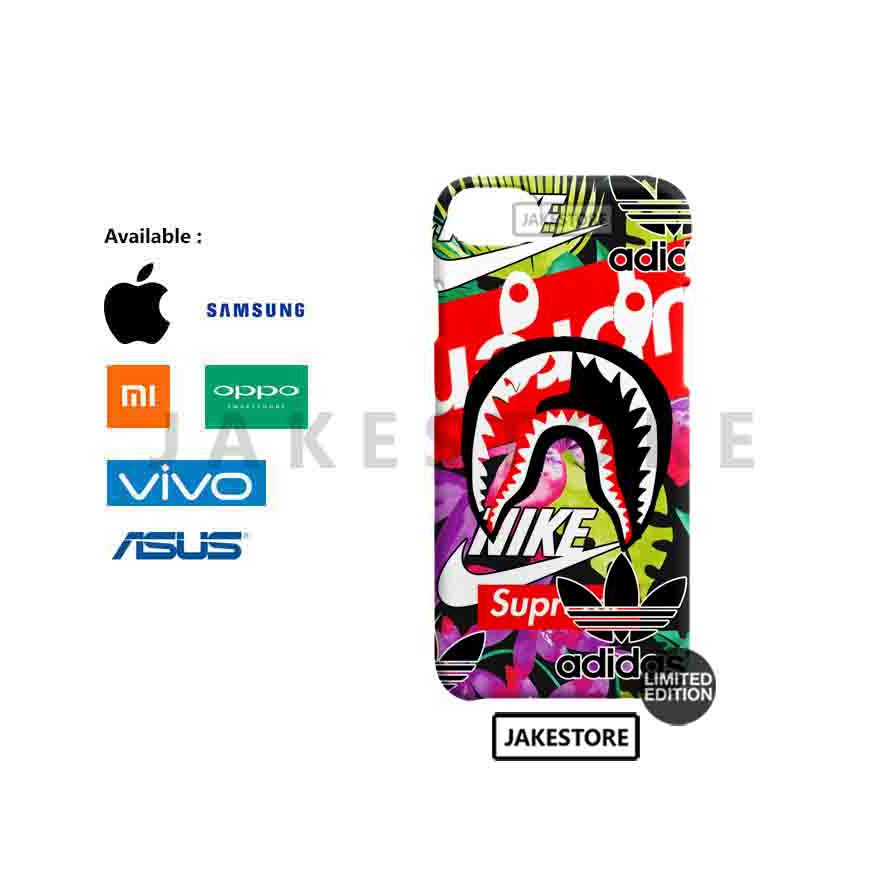 Jual case oppo f1 s a37 neo 9 f3 f3 plus a39 a57 f5 a83 a71 f7 Shark Supreme Bape Adidas Nike ...