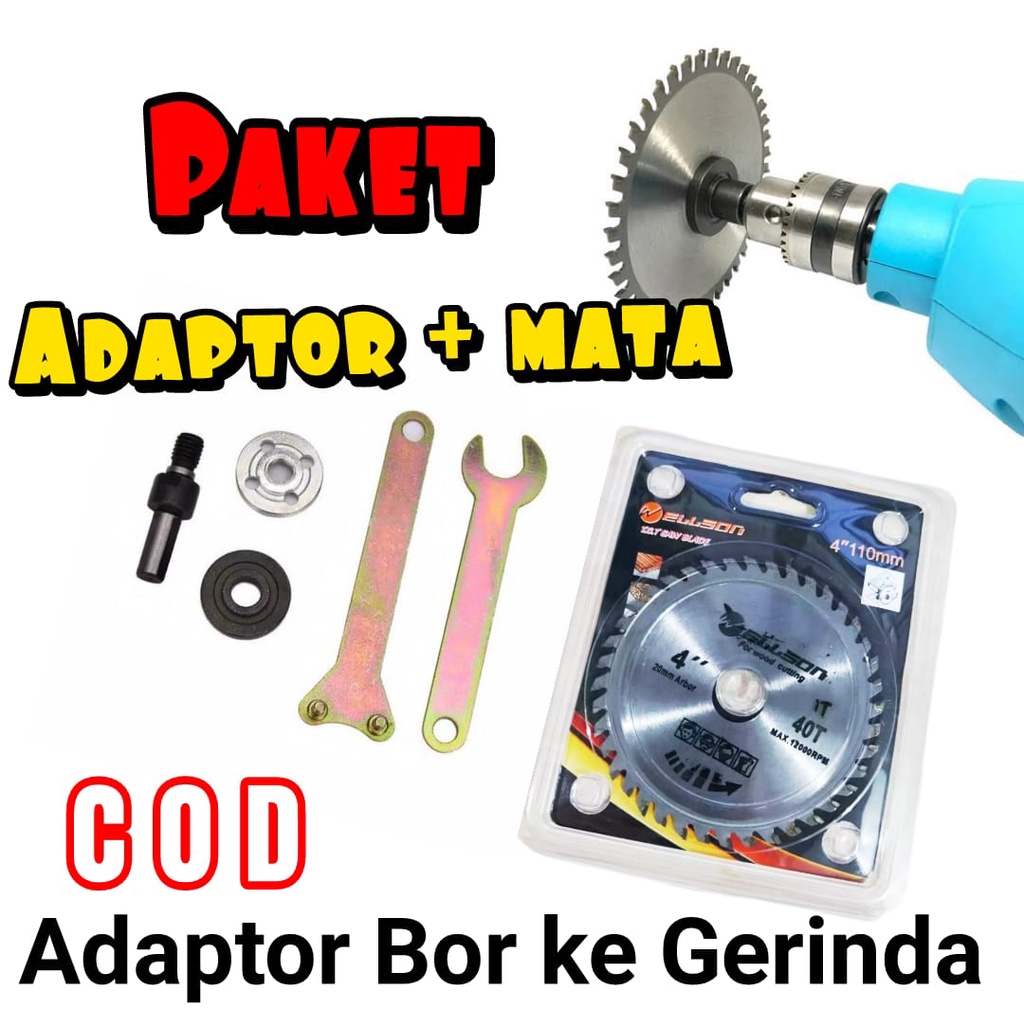 Jual Adapter Adaptor Arbor Konektor Bor ke Gerinda konverter bor ke ...