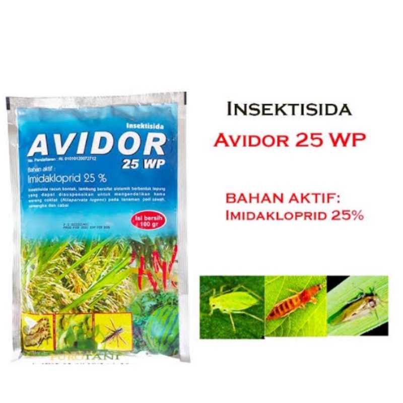 Jual AVIDOR 25 wp 100gram fungsida obat tanaman | Shopee Indonesia
