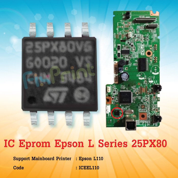 Jual IC Eeprom 25PX80 Eprom Epson L110 L120 L210 L220 L300 L310 L350 ...