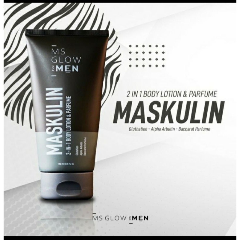 Jual Ms Glow for Men Maskulin 2in1 Body dan lottion | Shopee Indonesia