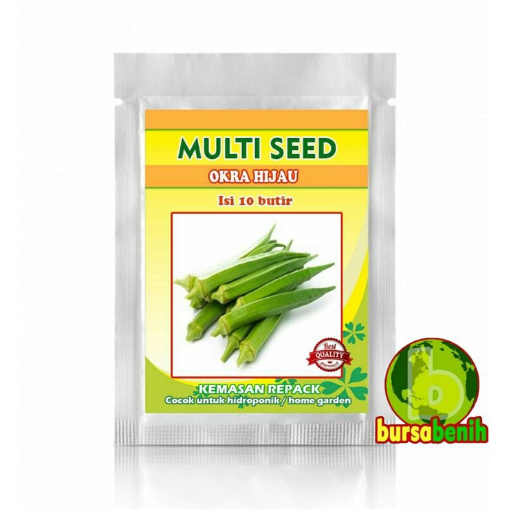 Jual isi 10 butir Benih Bibit Okra Hijau (Kemasan Repacking) | Shopee ...