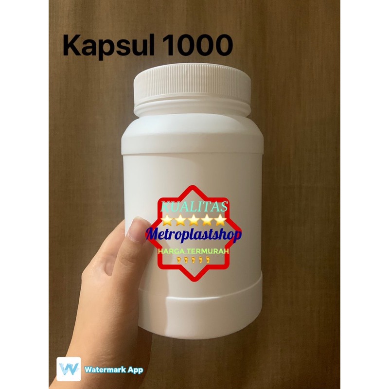 Jual botol kapsul 1000 gram botol lem 1liter botol lem 1kg POTLEM POT ...