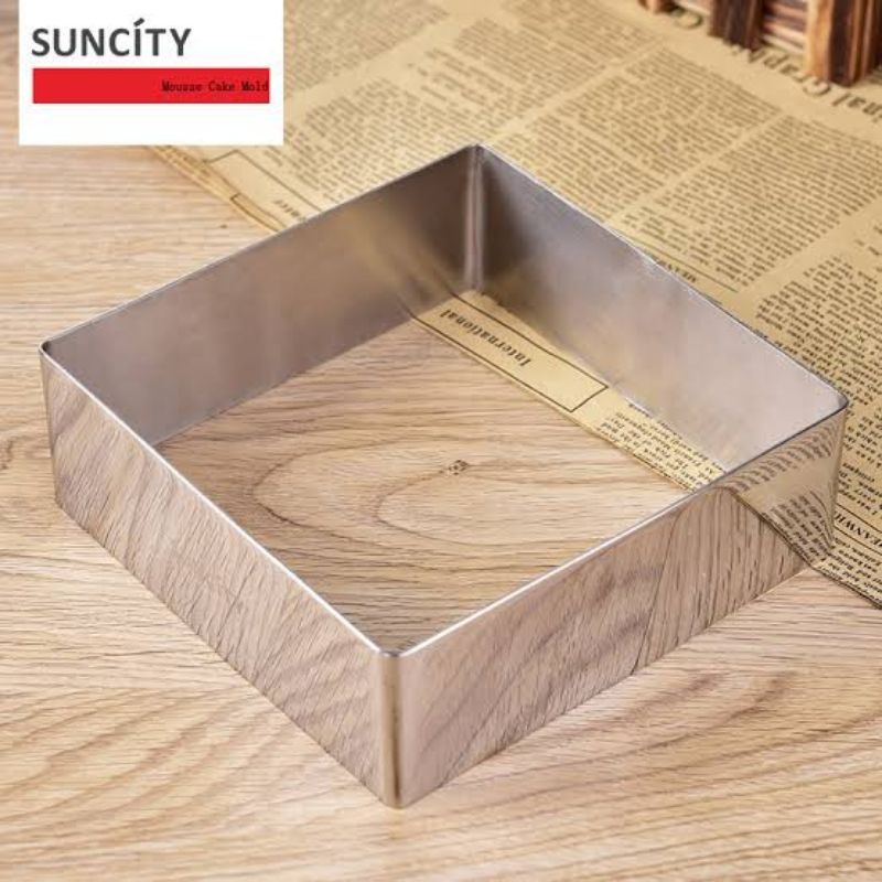 Jual loyang ring cutter stenlis,loyang kotak,bolu kotak | Shopee Indonesia