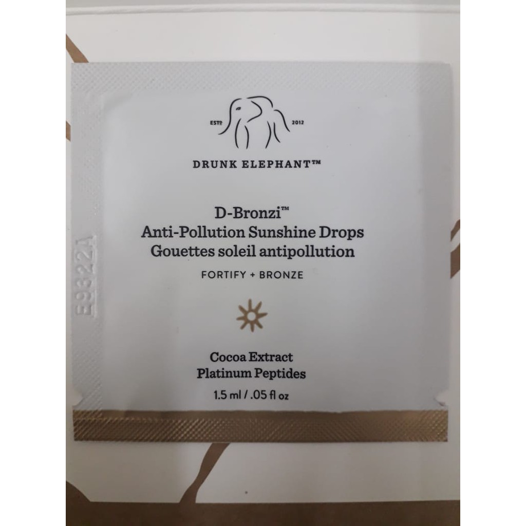 Jual DRUNK ELEPHANT D-Bronzi Anti-Pollution Sunshine Drops Sample ...