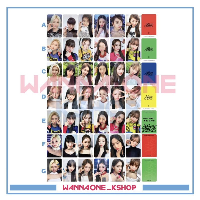 Jual photocard Ive AFTER LIKE album jewe wonyoung yujin leeseo gaeul rei liz | Shopee Indonesia