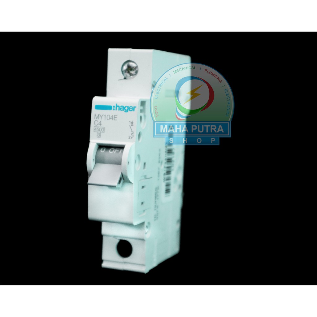 Jual MCB 1 PHASE 4 AMPERE MERK HAGER. MINIATURE CIRCUIT BREAKER ...