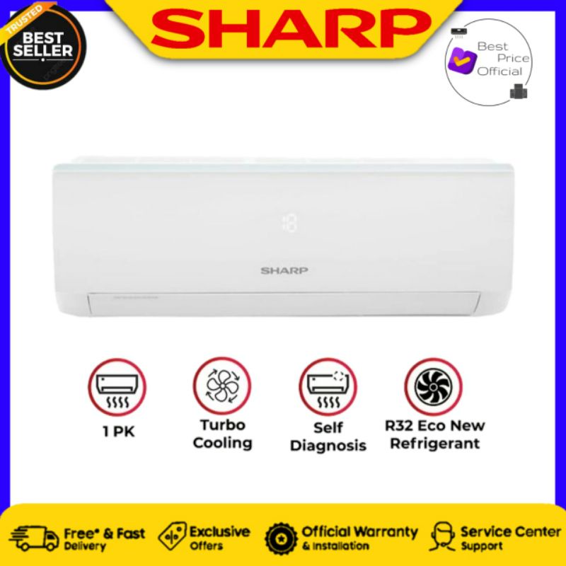 Jual SHARP AH-A9UCY AH A9UCY 9UCY Ac Split 1 Pk Standard R32 Low 750 Watt | Shopee Indonesia