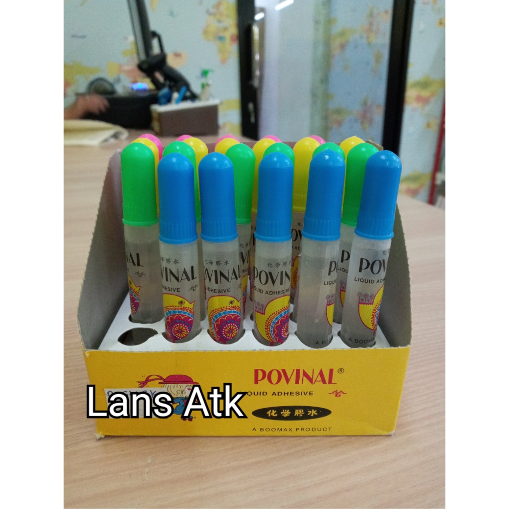 Jual Lem Cair Serba Guna / Lem POVINAL Stick Liquid Adhesive (POSTICK ...