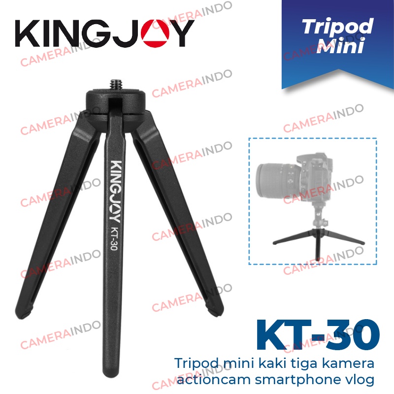 Jual Tripod mini Kingjoy KT-30 kaki tiga kamera actioncam smartphone vlog | Shopee Indonesia