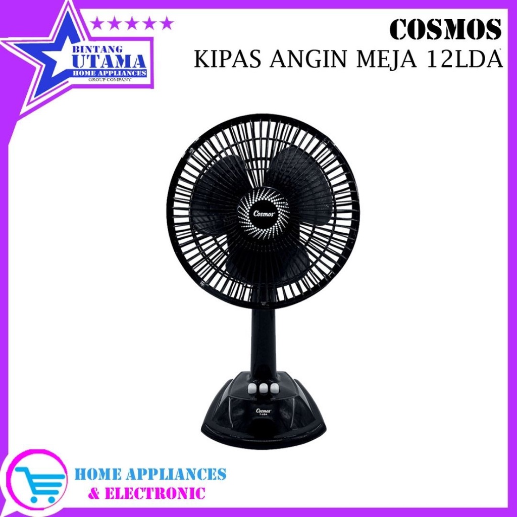 Jual (COD) KIPAS ANGIN / DESK FAN / KIPAS MEJA COSMOS 12LDA / 12 LDA ...