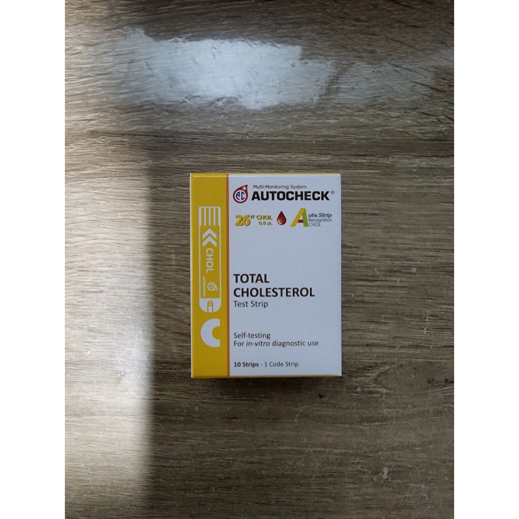 Jual STRIP AUTOCHECK Cholesterol / Strip Kolesterol - ISI 10 STRIP ...